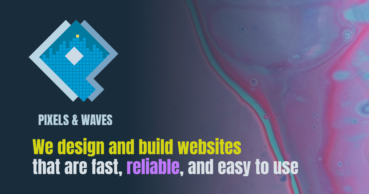 PIXELS & WAVES | Website and graphic design in Washington New Jersey.